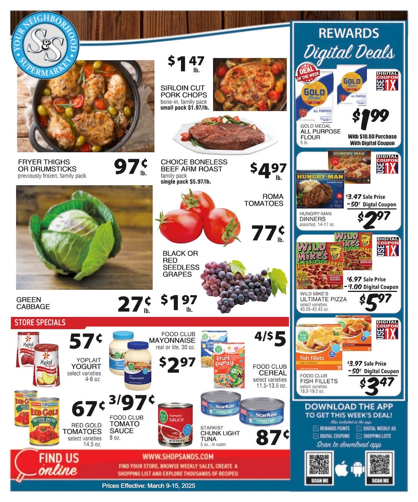 Weekly Ad – S&S Supermarket